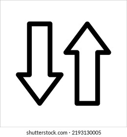 Transfer Arrow Line Icon Linear Style Stock Vector (Royalty Free ...