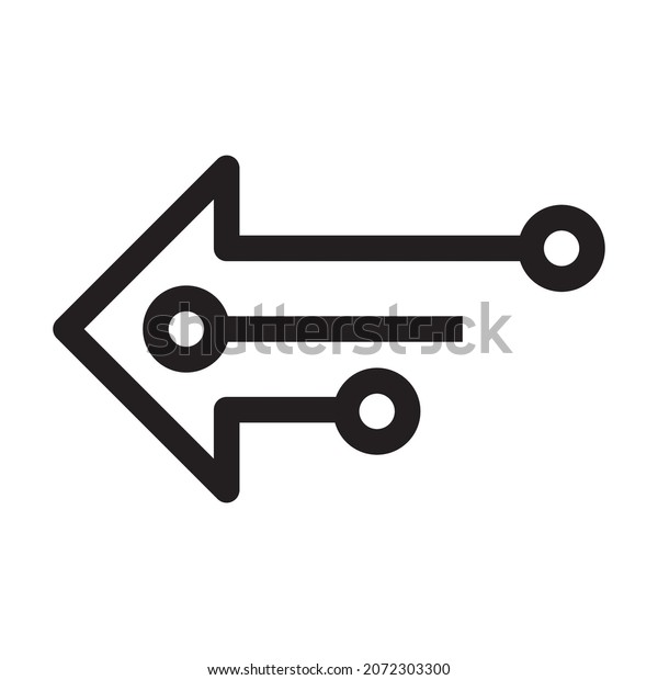 Transfer Arrow Vector Icon Design Template Stock Vector (Royalty Free ...