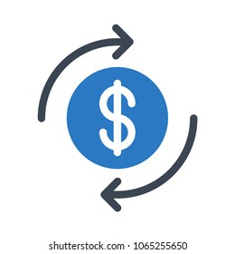 Cost Icon Dollar Down Icon Vector Stock Vector (Royalty Free ...