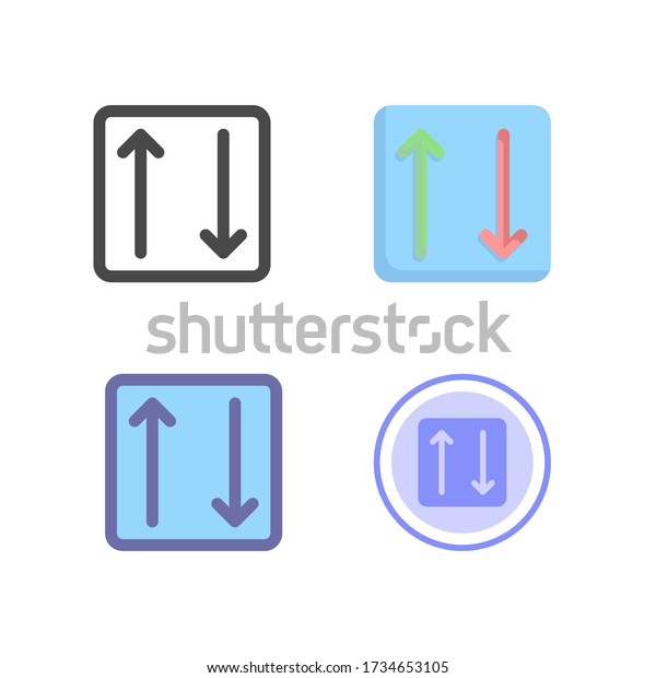 Transfer Icon Pack Isolated On White Stock Vector (Royalty Free ...