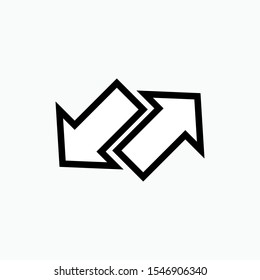Transfer Icon Switch Transaction Exchange Vector Stock Vector (Royalty ...