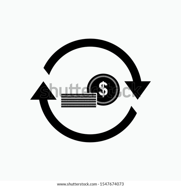 Transfer Icon Switch Transaction Exchange Vector Stock Vector (Royalty ...