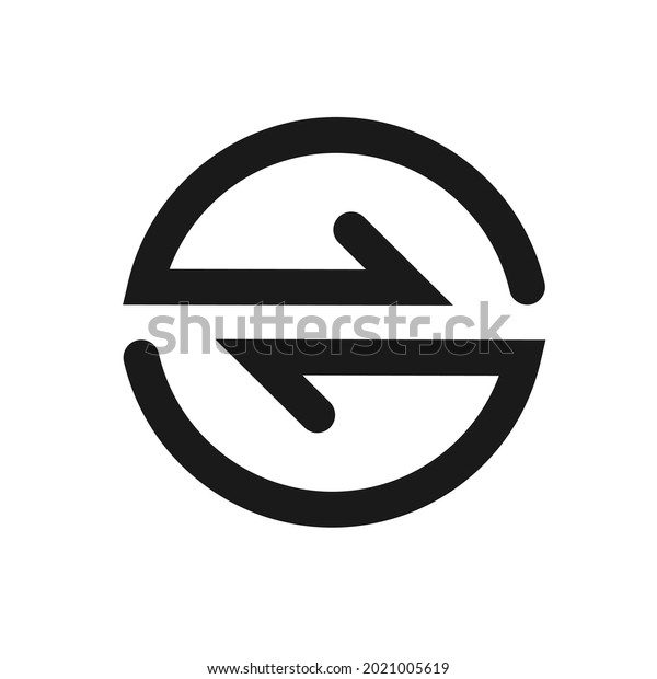 Transfer Icon Symbol Design Stock Vector (Royalty Free) 2021005619 ...