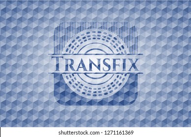 Transfix Blue Badge Geometric Background Stock Vector (Royalty Free ...