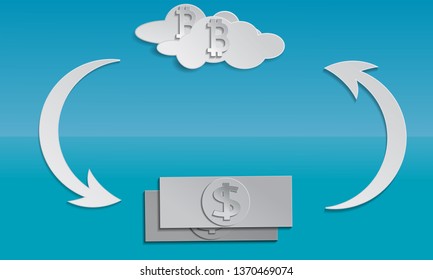 Transformation Money Stock Vector (Royalty Free) 1370469074 | Shutterstock