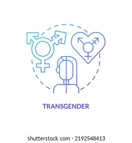Transgender Blue Gradient Concept Icon Gender Stock Vector (Royalty Free) 2192548413 | Shutterstock