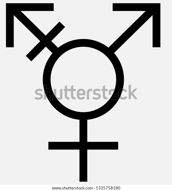 Transgender Symbol Thin Line Vector Icon Stock Vector (Royalty Free ...