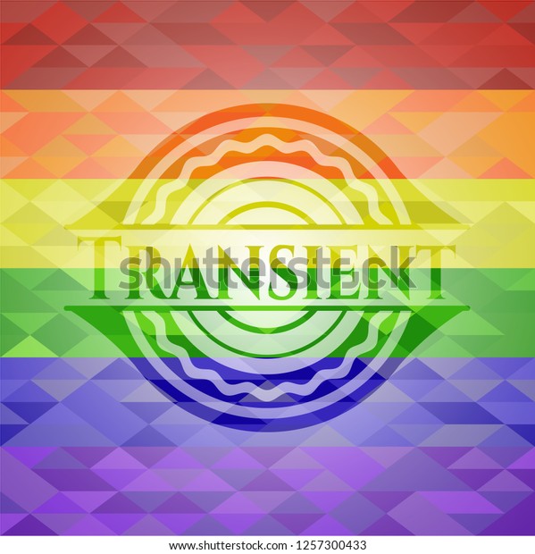 Transient On Mosaic Background Colors Lgbt Stock Vector (Royalty Free ...