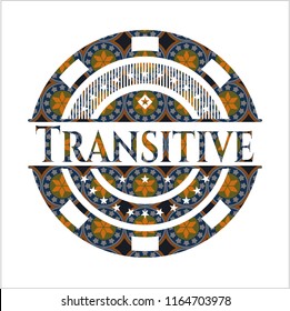 Transitive Arabic Style Emblem Arabesque Decoration Stock Vector ...
