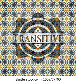 Transitive Arabic Style Emblem Arabesque Decoration Stock Vector ...
