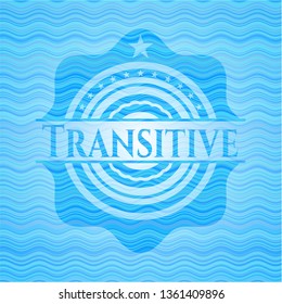 Transitive Water Representation Style Emblem Stock Vector (Royalty Free ...