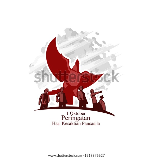 Translation October 1 Commemoration Pancasila Sanctity Stock Vector ... Translation October 1 Commemoration Pancasila Sanctity Stock Vector ...