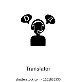 Translator Vector Isolated On White Background Stock Vector (Royalty ...