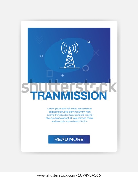 Transmission Icon Infographic Stock Vector (Royalty Free) 1074934166 ...