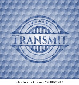 Transmit Blue Hexagon Badge Stock Vector (Royalty Free) 1288895287 ...