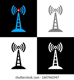 Transmitter Icon Set Vector Illustration Stock Vector (Royalty Free ...