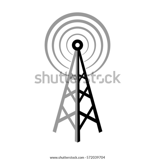 Transmitter Vector Icon On White Background Stock Vector (Royalty Free ...