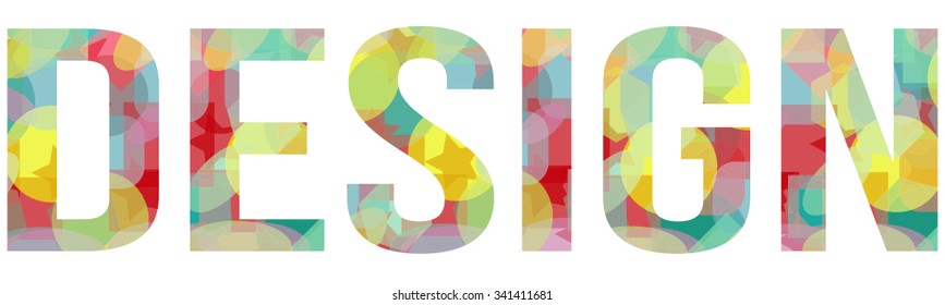 Transparent Abstract Word Design Isolated Vector Stock Vector (Royalty ...