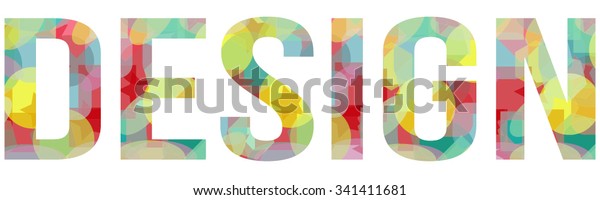 Transparent Abstract Word Design Isolated Vector Stock Vector (Royalty ...