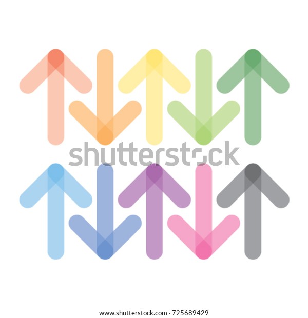 Transparent Arrow Vector Icons Infographics Presentations Stock Vector ...