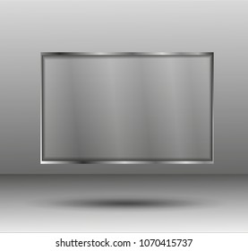 Transparent Banner Metal Frame Stock Vector (Royalty Free) 1070415737 ...