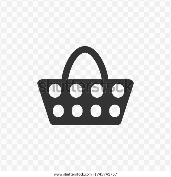 Transparent Basket Icon Png Vector Illustration Stock Vector (Royalty ...