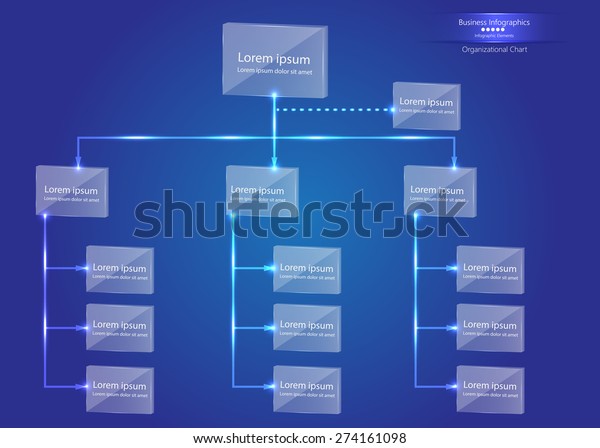 Transparent Box Organizational Chart Infographic, Business Structure ...