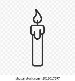 Transparent Candle Icon Png Vector Illustration Stock Vector (Royalty ...