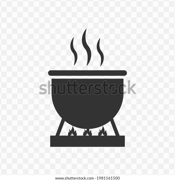 Transparent Cauldron Icon Png Vector Illustration Stock Vector (Royalty ...