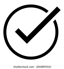 Transparent Checkmark Tick Outline Correct Symbol: เวกเตอร์สต็อก (ปลอด ...
