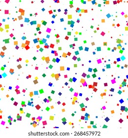 Transparent Colorful Squares Seamless Pattern Background Stock Vector ...