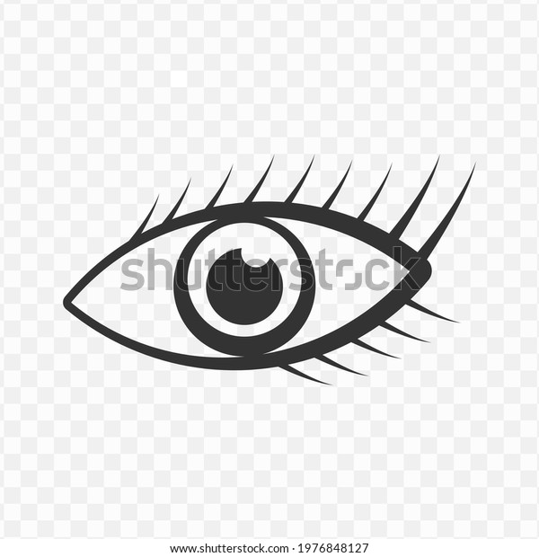 Transparent Eye Icon Png Vector Illustration Stock Vector (Royalty Free ...