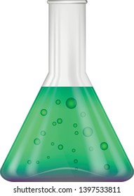 Transparent Flask Opaque Chemical Inside Perfectly Stock Vector ...