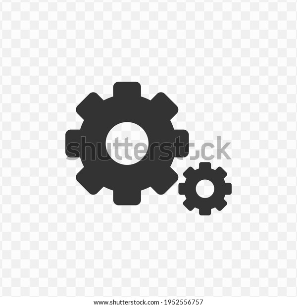 Transparent Gear Icon Png Vector Illustration Stock Vector (Royalty ...