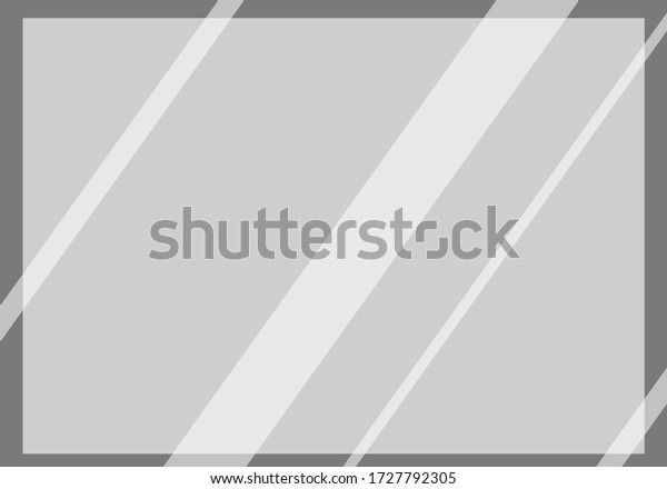 Transparent Glass Grey Background Clear Window Stock Vector (Royalty ...