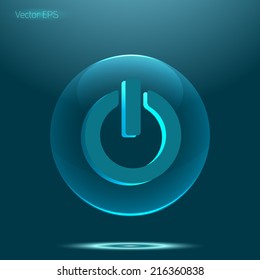 Transparent Glass Power Button Symbol 스톡 일러스트 226263352 | Shutterstock