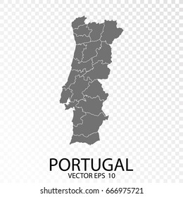 Portugal Map Navigation Icons: vector de stock (libre de regalías ...
