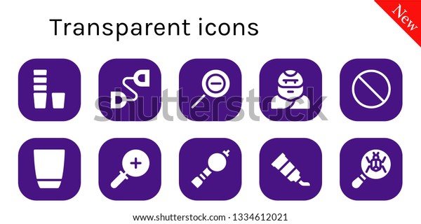 Transparent Icon Set 10 Filled Transparent Stock Vector (Royalty Free ...