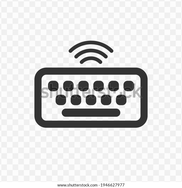 Transparent Keyboard Icon Png Vector Illustration Stock Vector (Royalty ...
