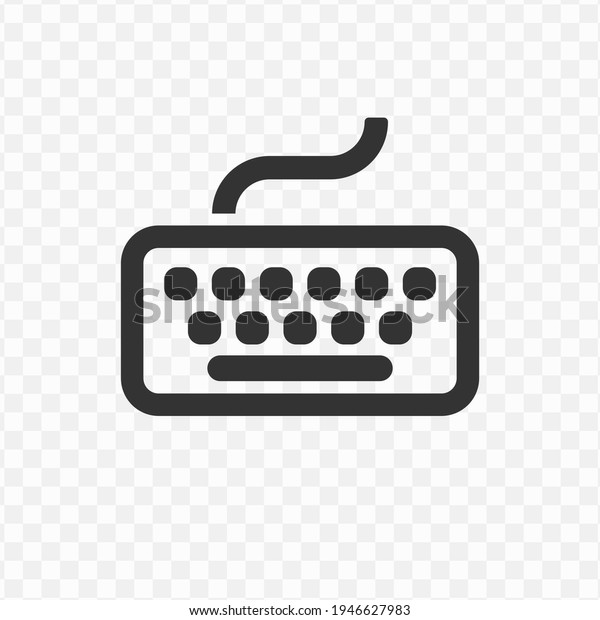 Transparent Keyboard Icon Png Vector Illustration Stock Vector (Royalty ...