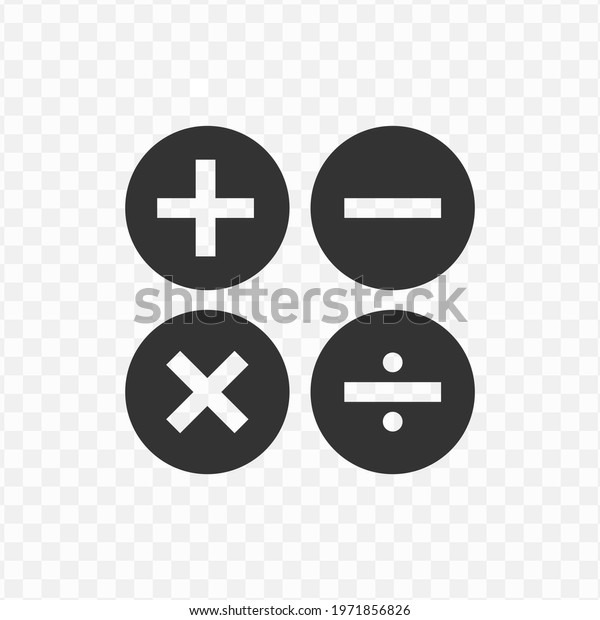 Transparent Mathematics Icon Png Vector Illustration Stock Vector ...