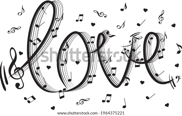 Transparent Music Notes Background Illustration Music Stock Vector ...