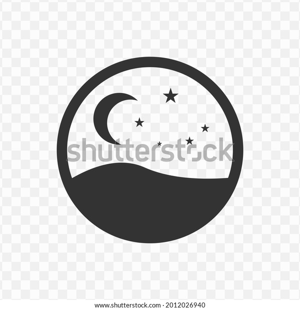 Transparent Night Icon Png Vector Illustration Stock Vector (Royalty ...