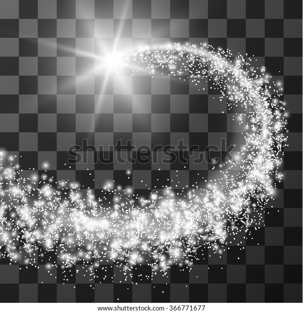 Transparent Particle Trail Vector Background Eps10 Stock Vector ...