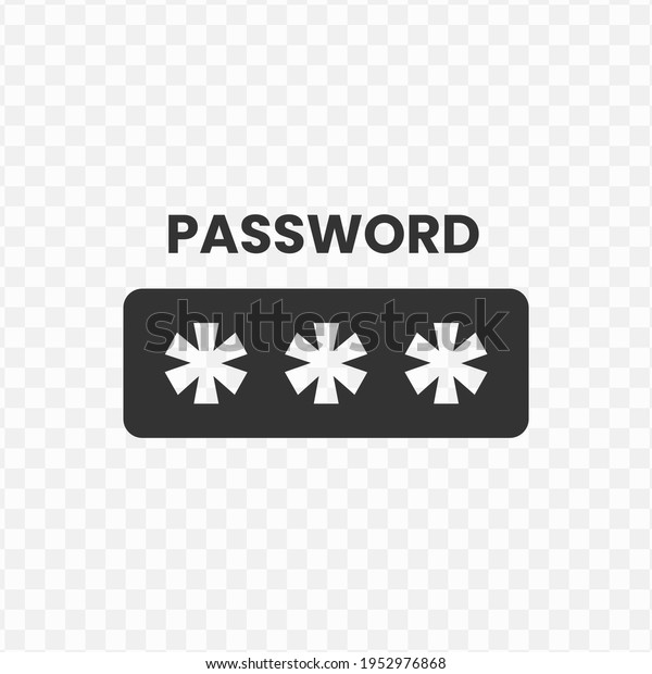 Transparent Password Icon Png Vector Illustration Stock Vector (Royalty ...