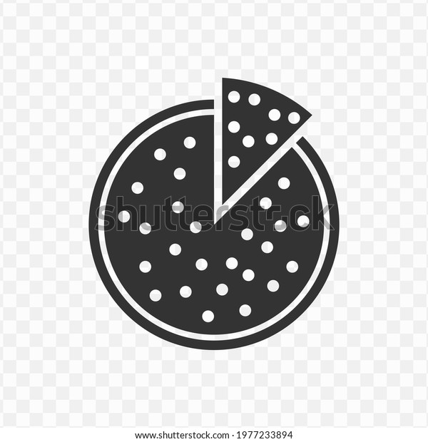Transparent Pizza Icon Png Vector Illustration Stock Vector (Royalty ...