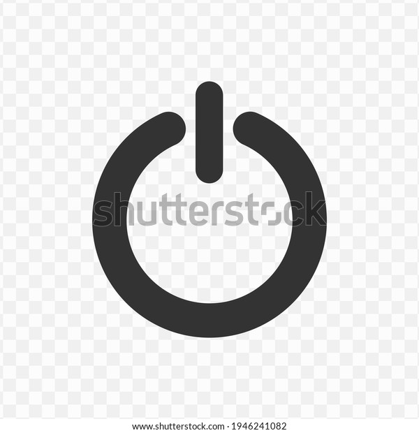 Transparent Power Icon Png Vector Illustration: immagine vettoriale ...