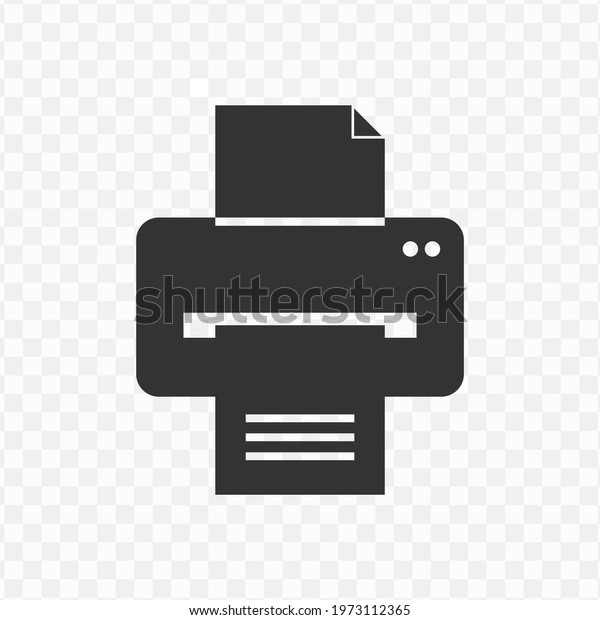 Transparent Printer Icon Png Vector Illustration Stock Vector (Royalty ...