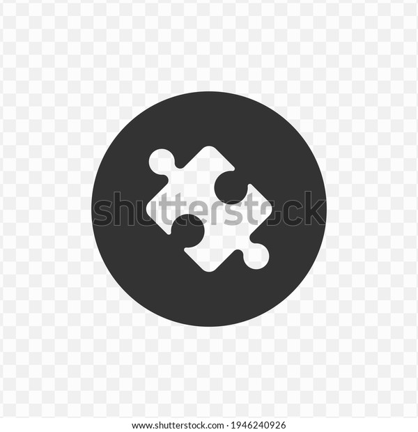 Transparent Puzzle Icon Png Vector Illustration Stock Vector (Royalty ...
