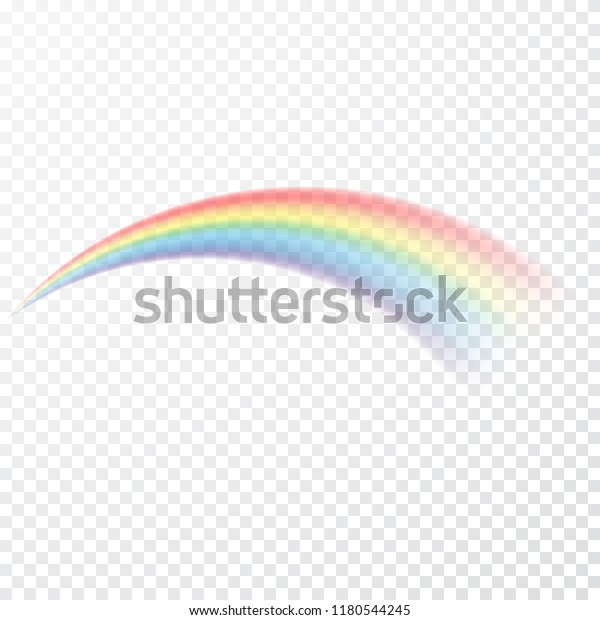 Transparent Rainbow Vector Illustration Realistic Raibow Stock Vector ...